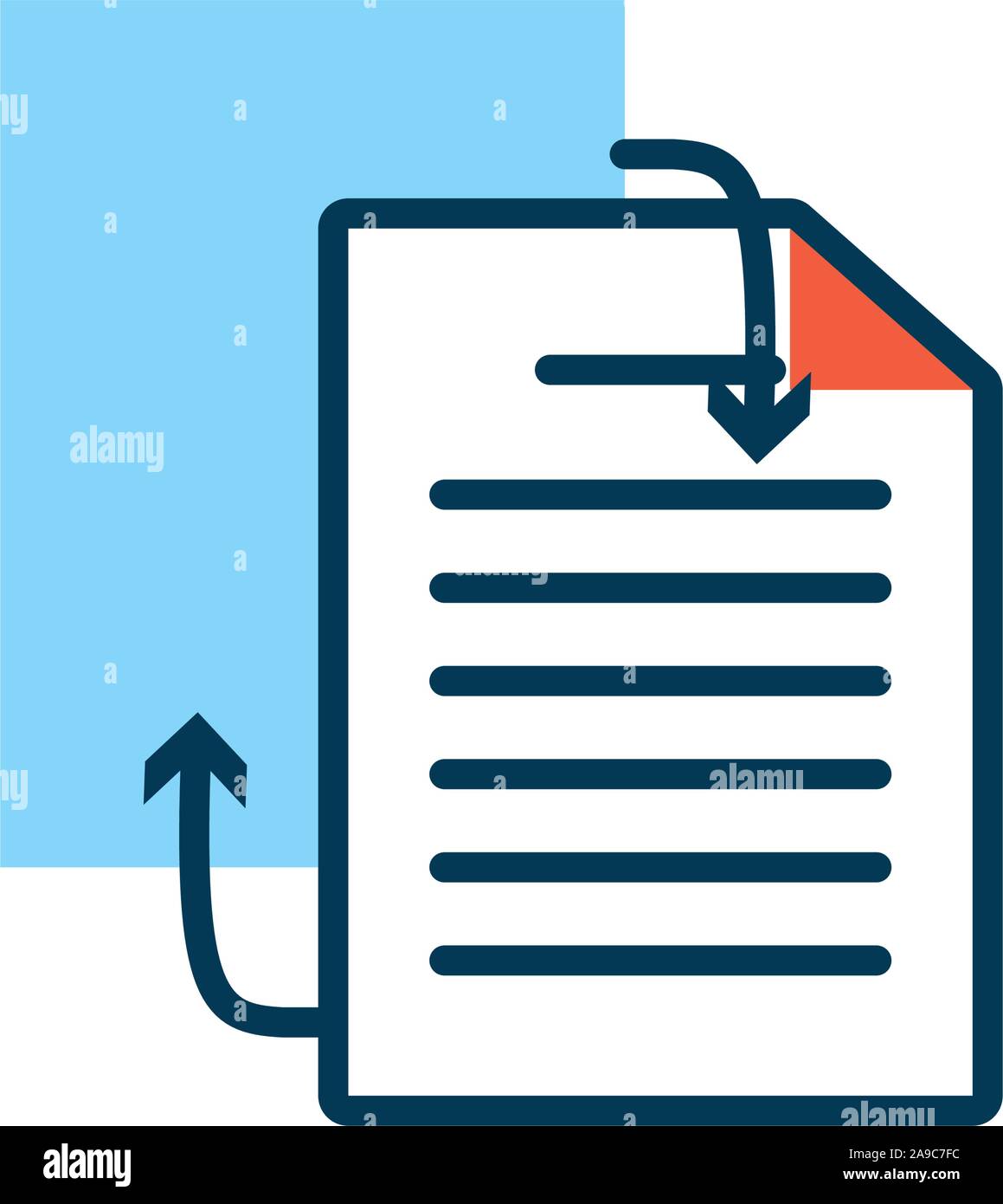 paper document file isolated icon Stock Vector Image & Art - Alamy