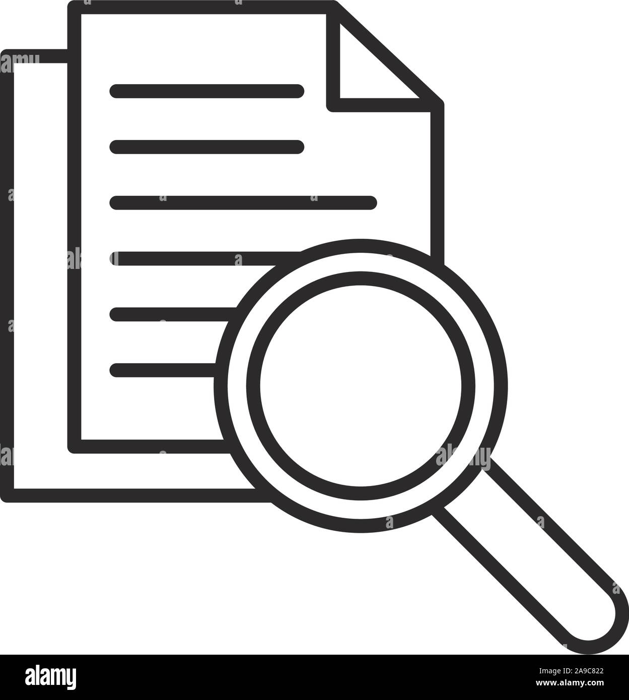 files analysis data digital technology internet line style Stock Vector ...