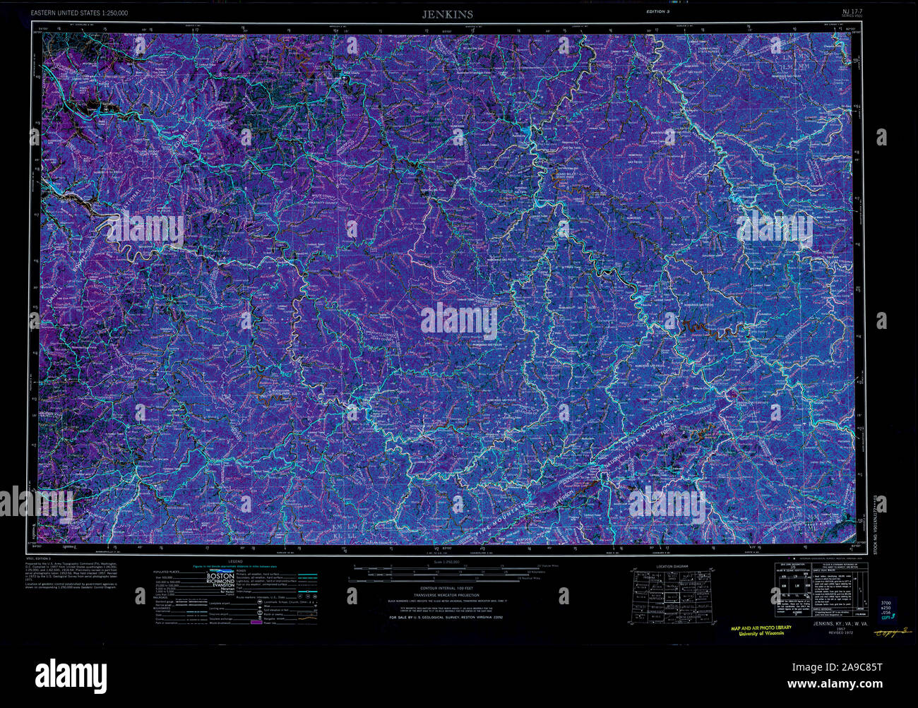 Jenkins kentucky map hi-res stock photography and images - Alamy