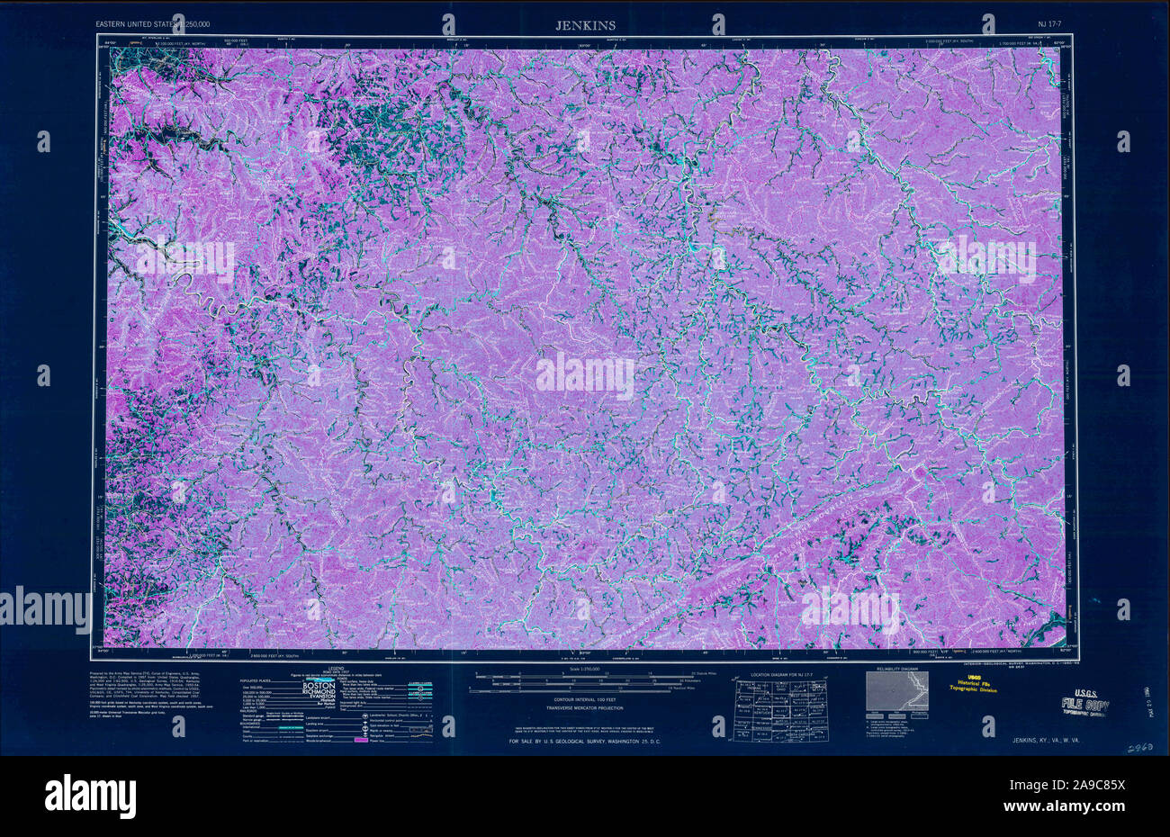 Jenkins kentucky map hi-res stock photography and images - Alamy