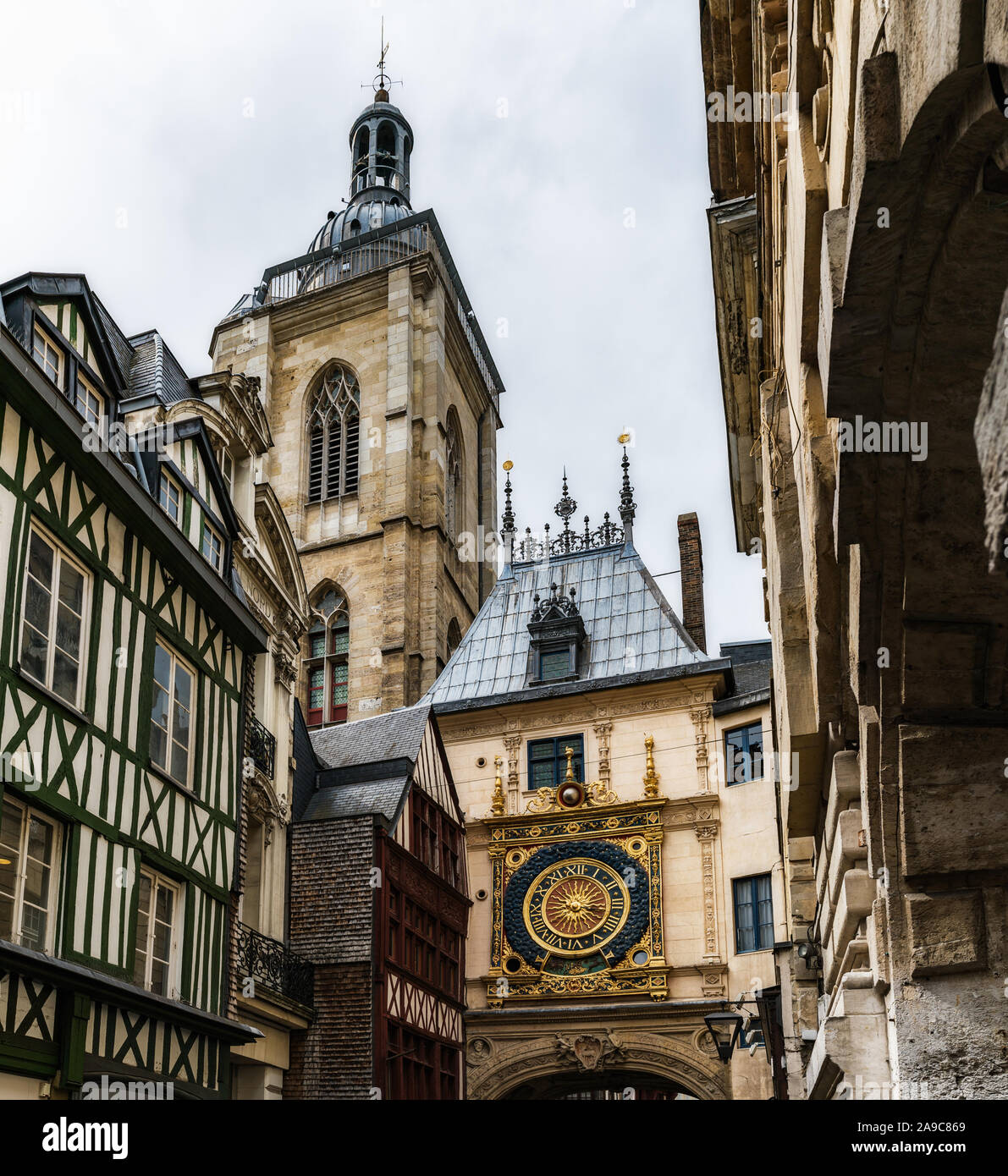 Rouen france clock renaissance hi-res stock photography and images - Alamy