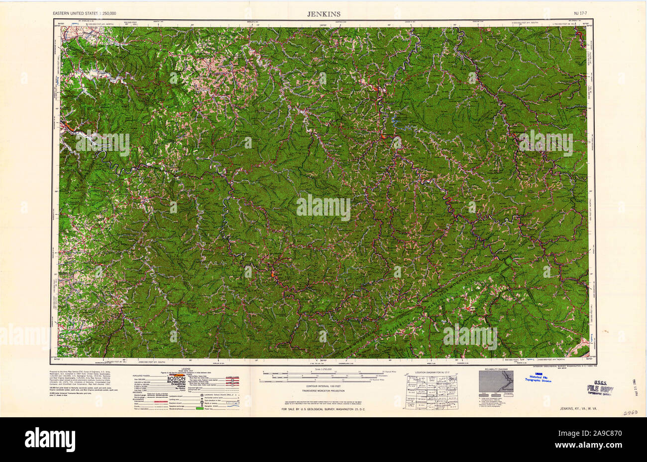 Jenkins kentucky map hi-res stock photography and images - Alamy