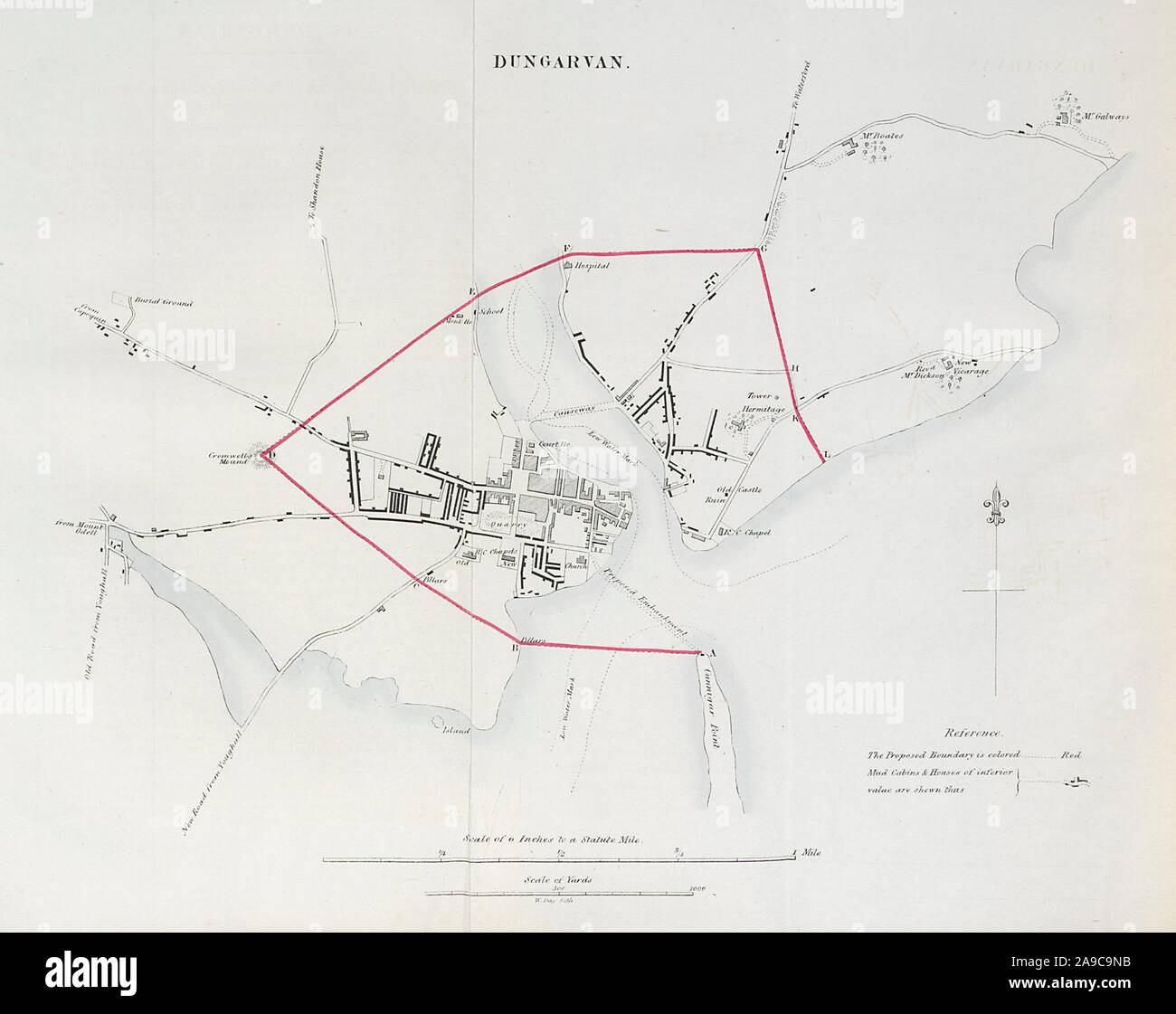 Dungarvan map hi-res stock photography and images - Alamy