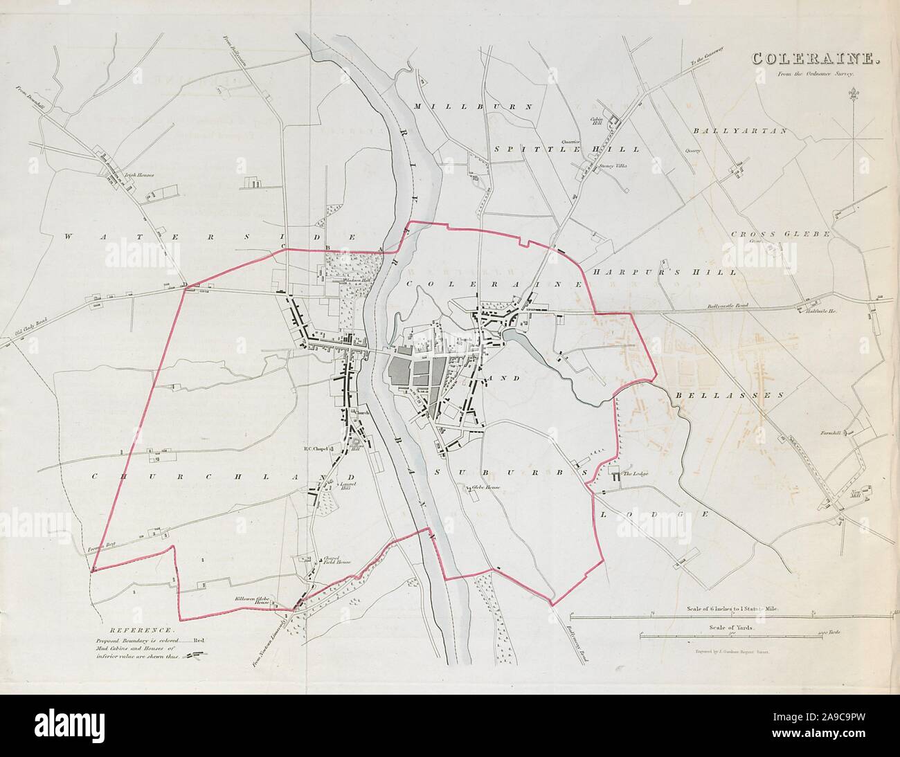 Map of coleraine hi-res stock photography and images - Alamy