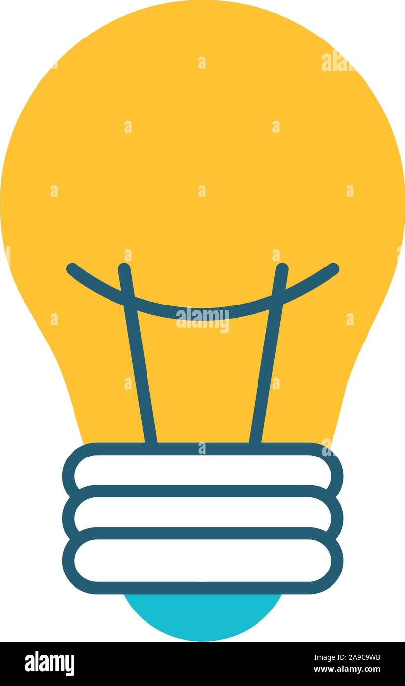 bulb light electric isolated icon Stock Vector Image & Art - Alamy