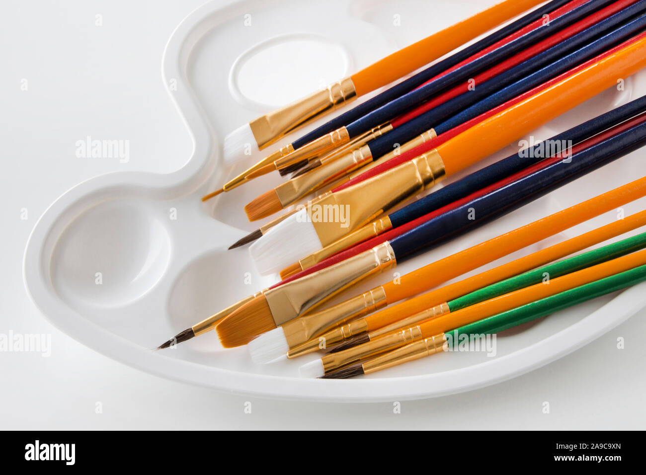 Art painting tools Stock Photo - Alamy