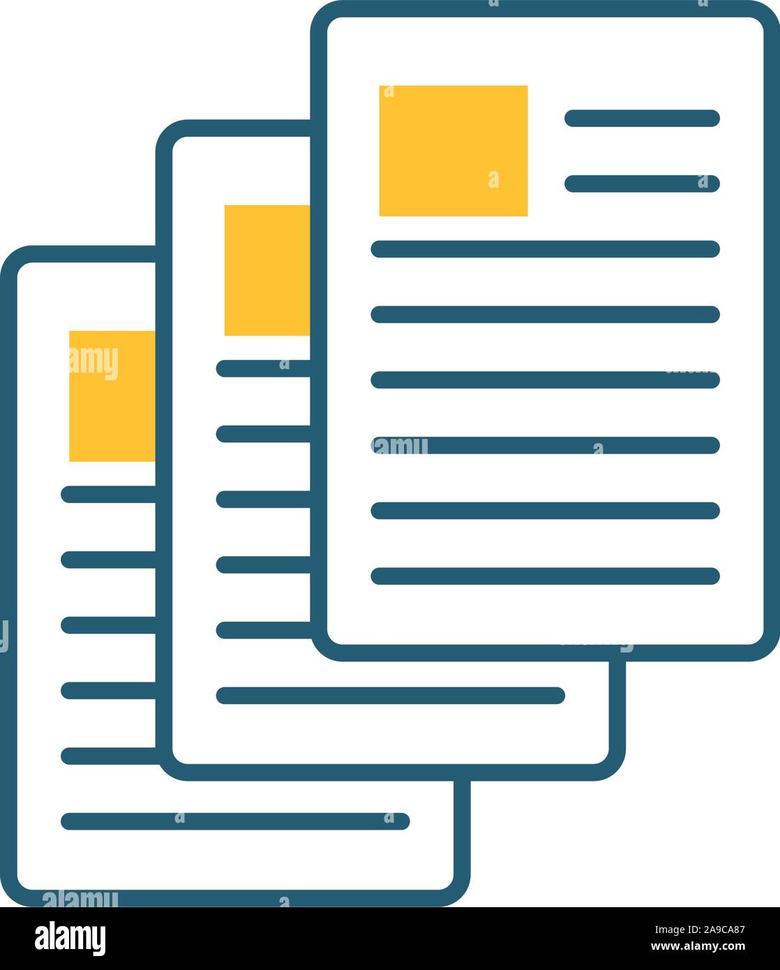 paper document file isolated icon Stock Vector Image & Art - Alamy