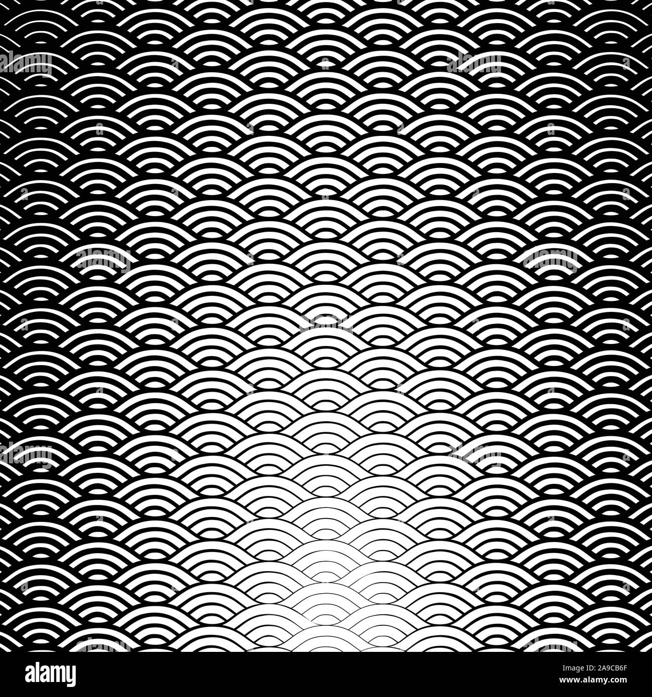 Background with abstract line waves pattern and thickness gradient ...