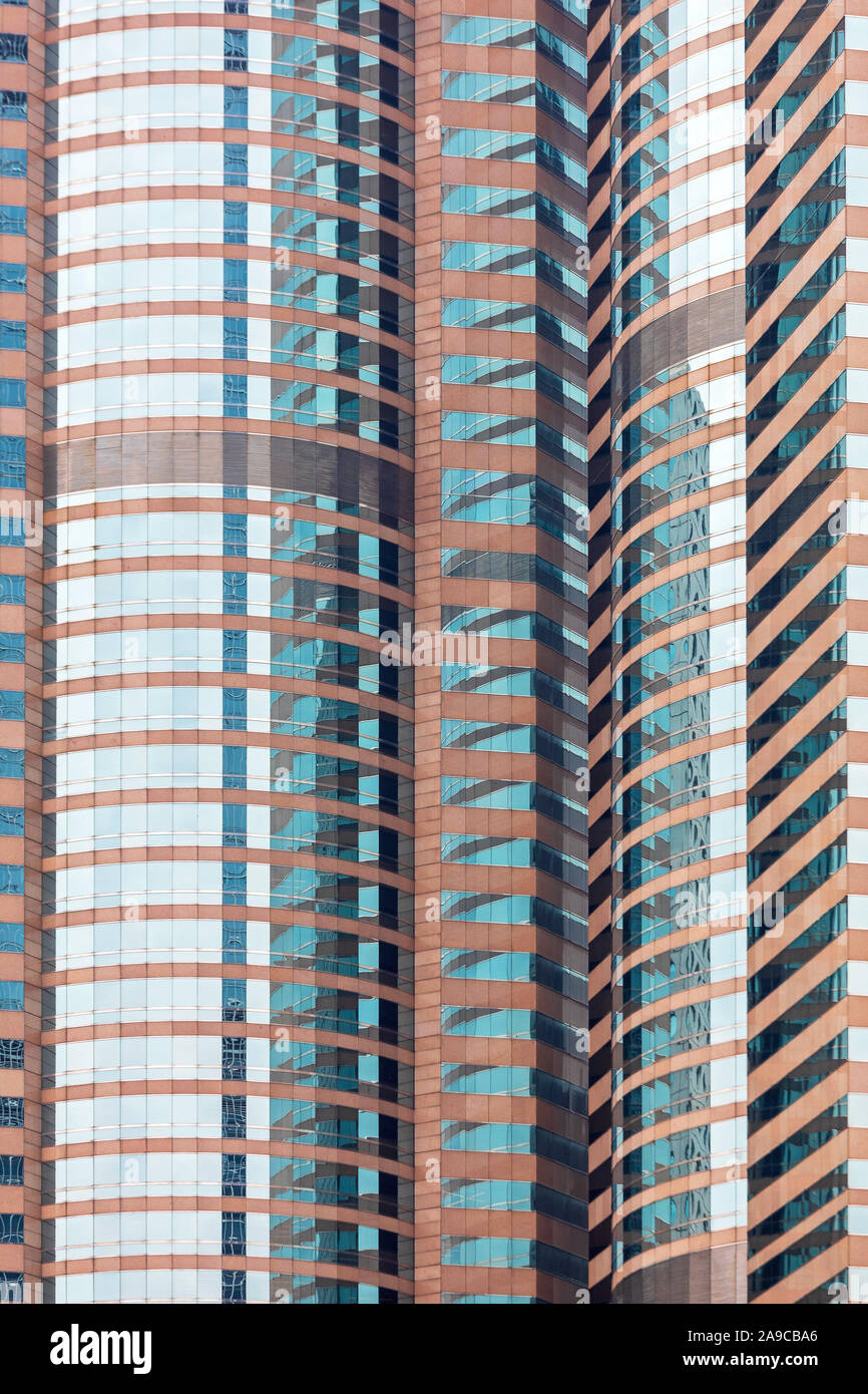 Striped Pattern Skyscraper Buildings in Hong Kong Stock Photo - Alamy