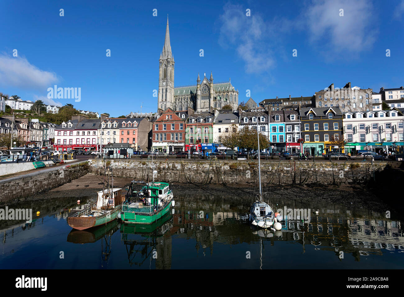 Harbor town of Cobh - St Coleman Cathedral, RMS Titanic's final port of ...