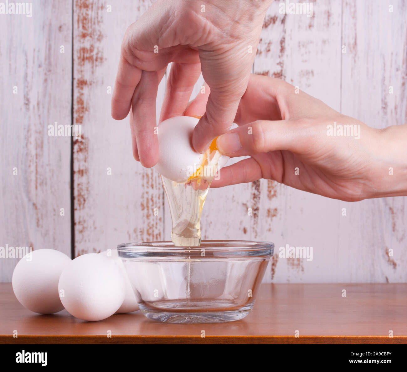 Fresh raw white eggs as ingredient Stock Photo - Alamy