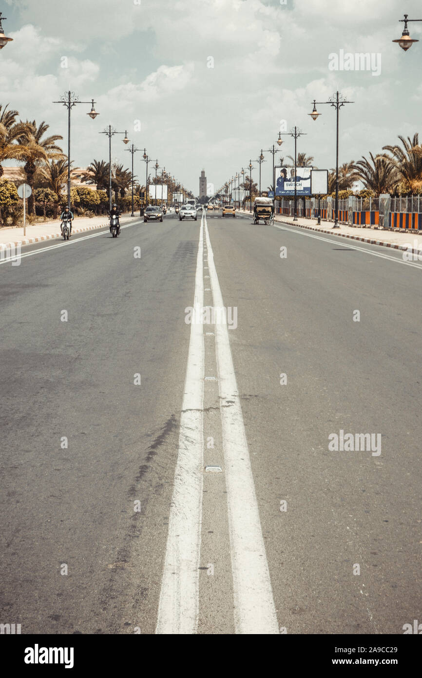 main street in Marrakech Stock Photo - Alamy
