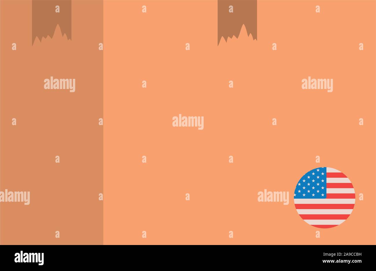 Isolated usa box flag vector design Stock Vector Image & Art - Alamy