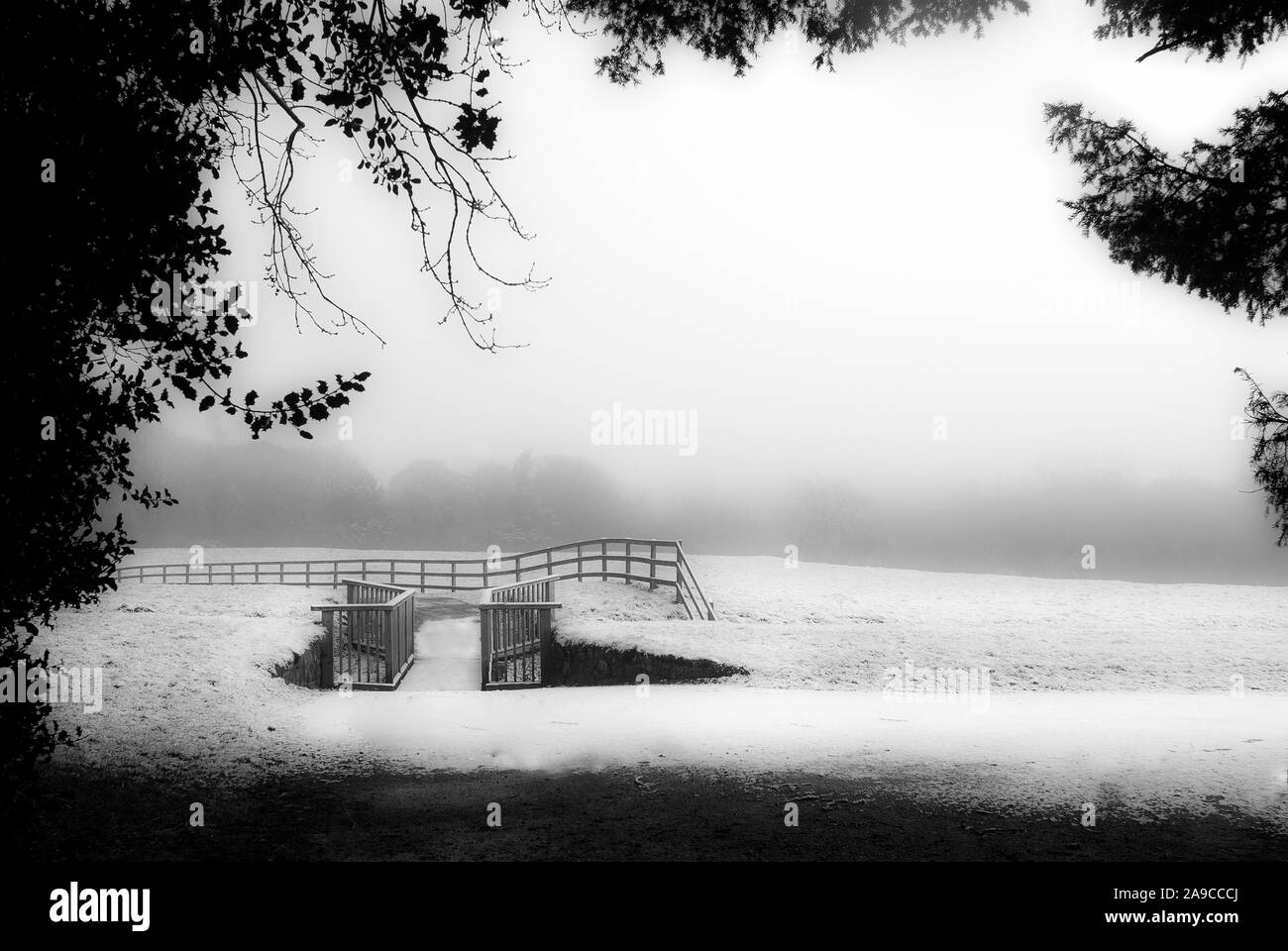 Hiking in snowfall Black and White Stock Photos & Images - Alamy