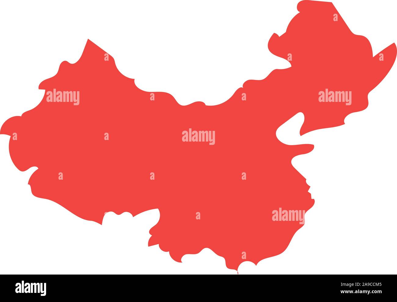 Isolated chinese map vector design Stock Vector Image & Art - Alamy