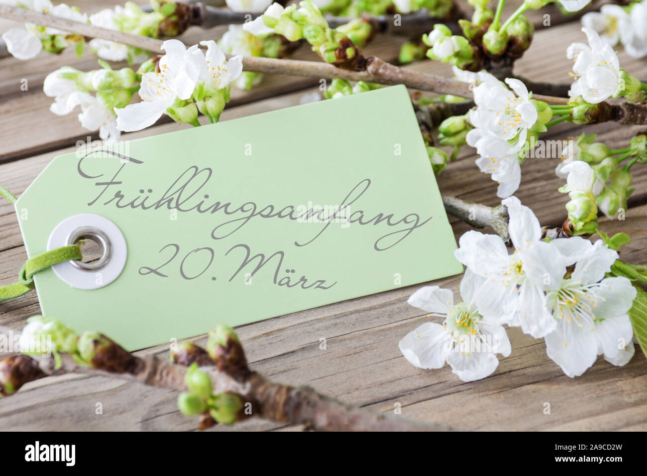 German Beginning of spring March 20 Stock Photo - Alamy