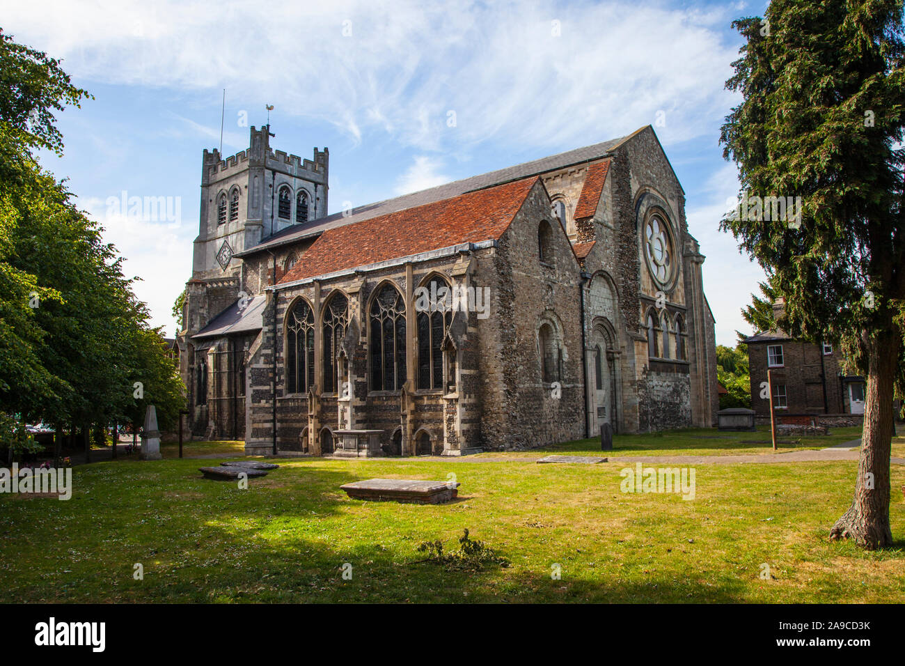 A View Of The Historic Waltham Abbey Church In Waltham Abbey Essex King Harold Ii Who Died At