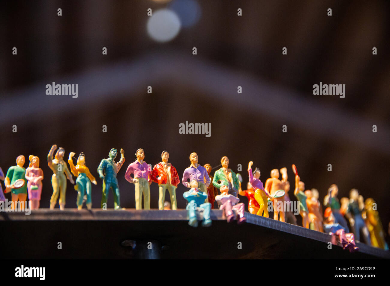 Small Figures of People on Platform Dolls Mannequins Stock Photo - Alamy