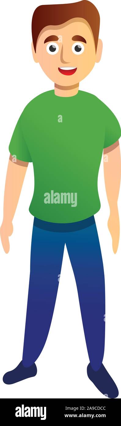 Smiling boy icon. Cartoon of smiling boy vector icon for web design ...