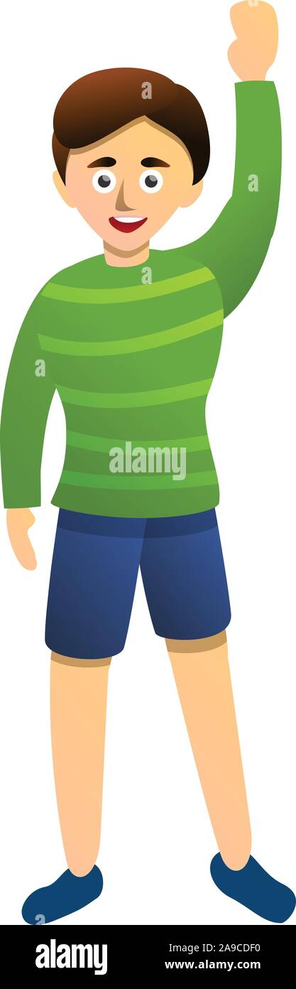 Kid salute icon. Cartoon of kid salute vector icon for web design ...