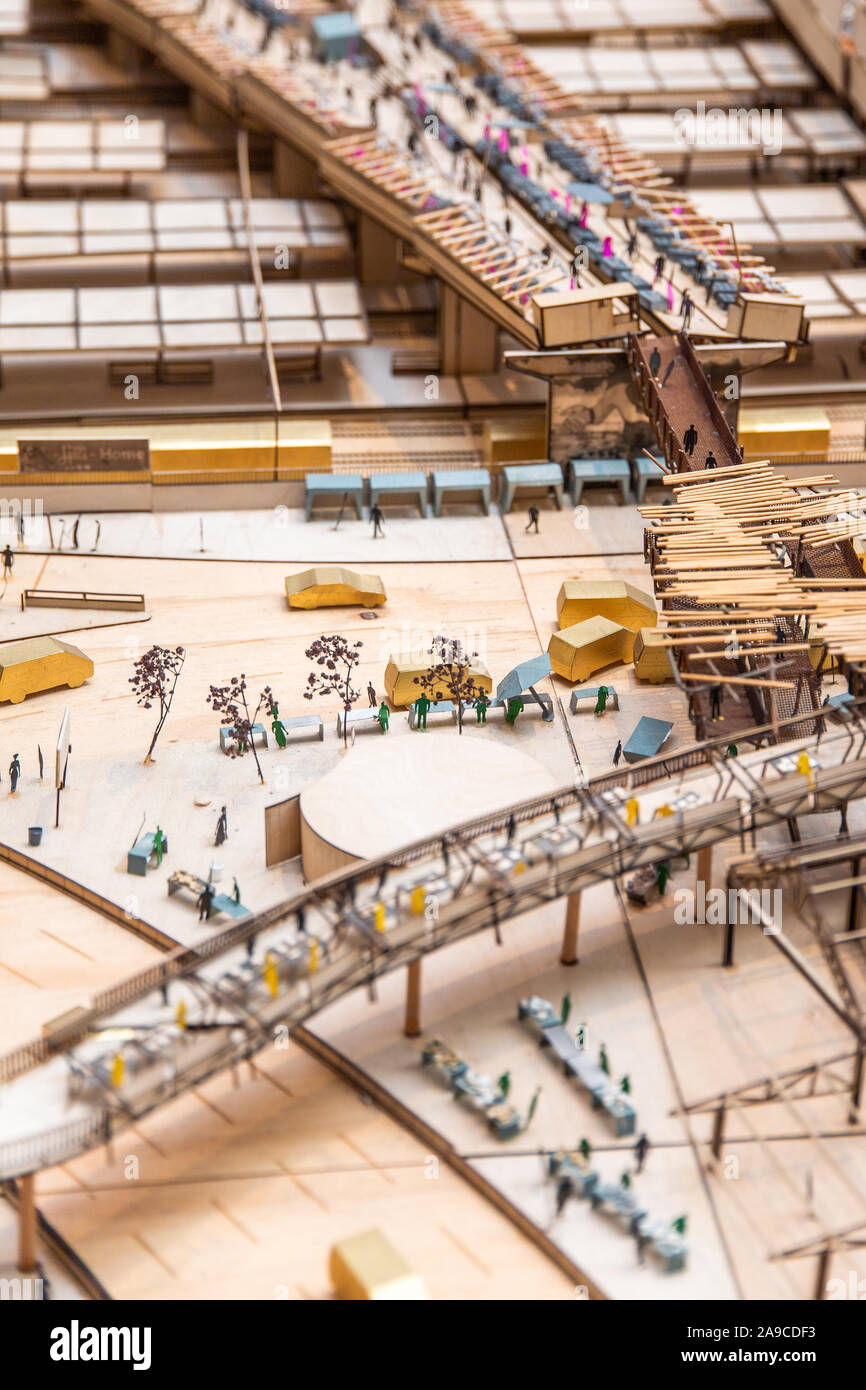 Architecture Model from Wood with Details Stock Photo - Alamy