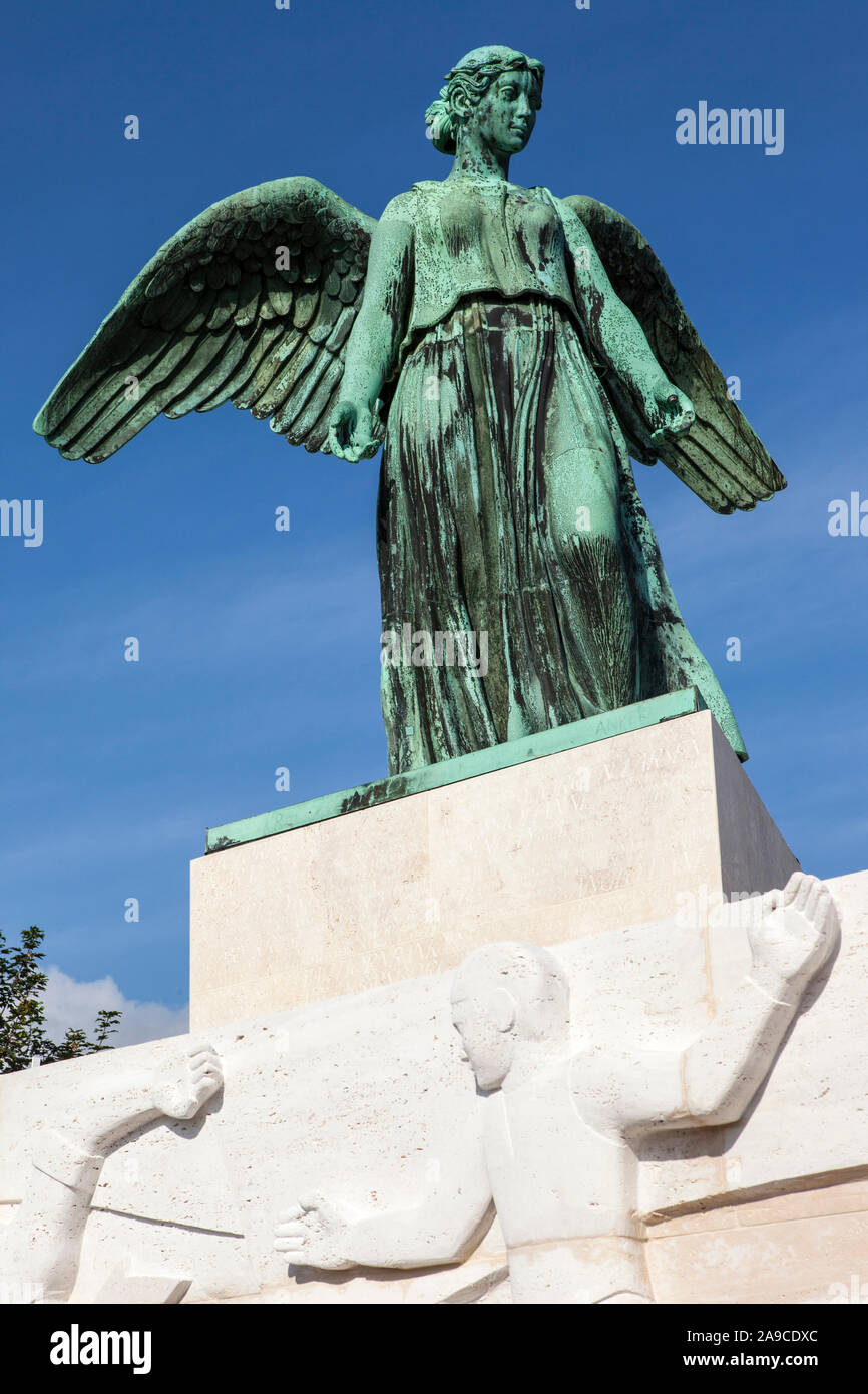 The Angel Statue of the Shipping Monument, also known as the maritime ...