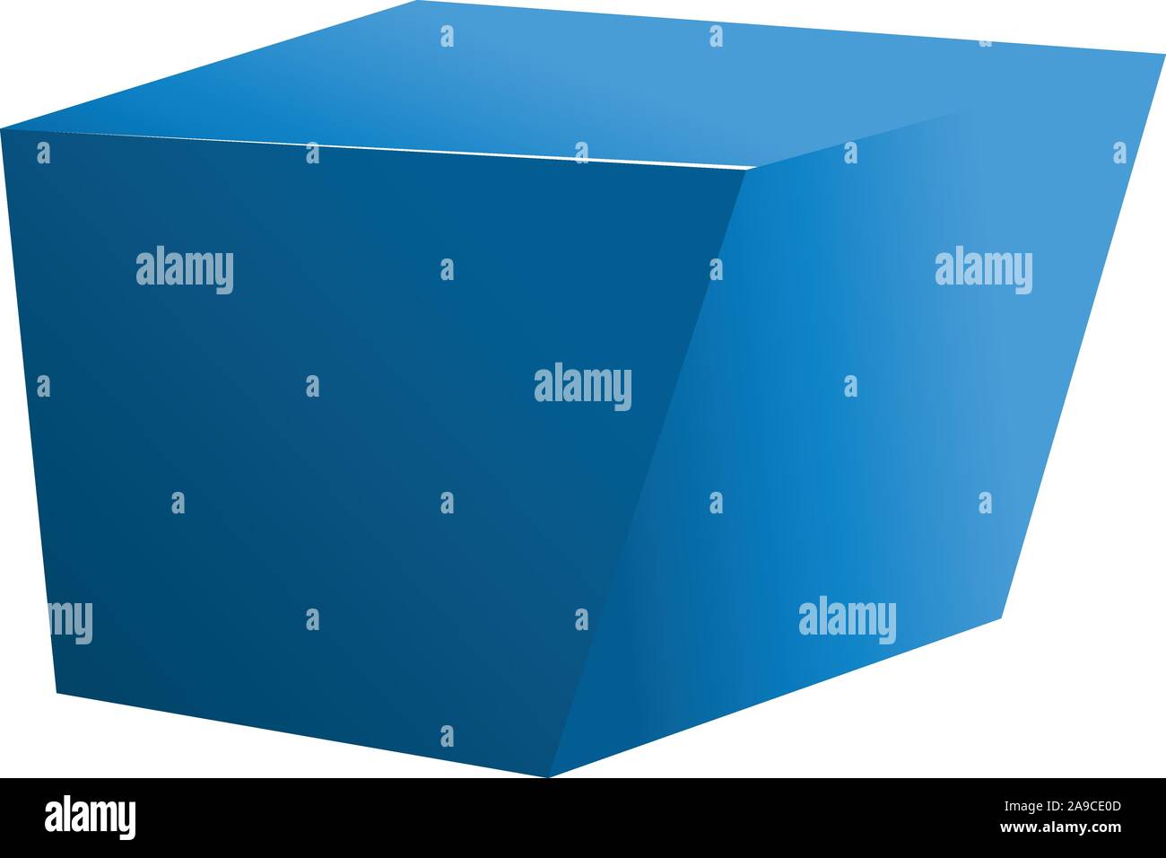 Blue cube icon. Cartoon of blue cube vector icon for web design ...