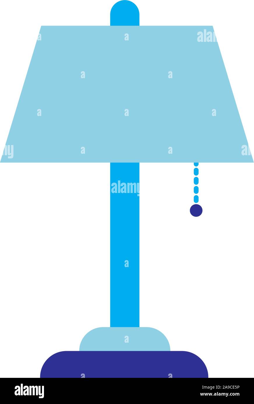 lamp shade energy electricity light flat icon vector illustration Stock ...