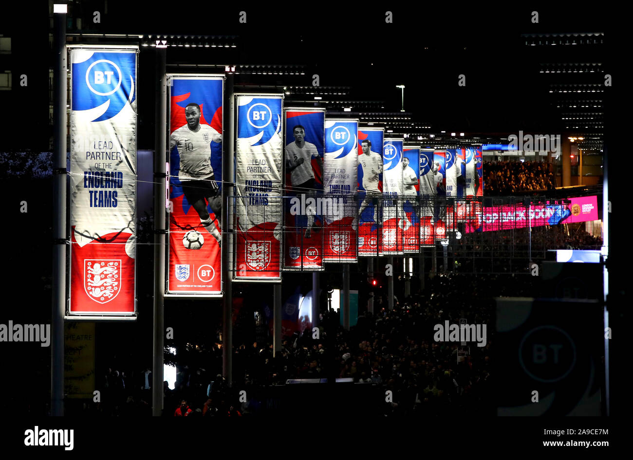 Wembley stadium euro banners hi-res stock photography and images - Alamy