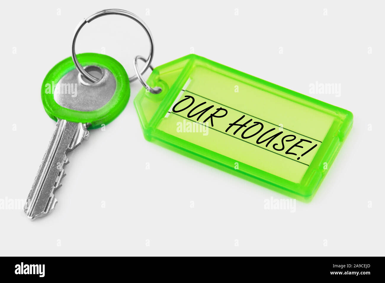 Key and Our House label Stock Photo - Alamy