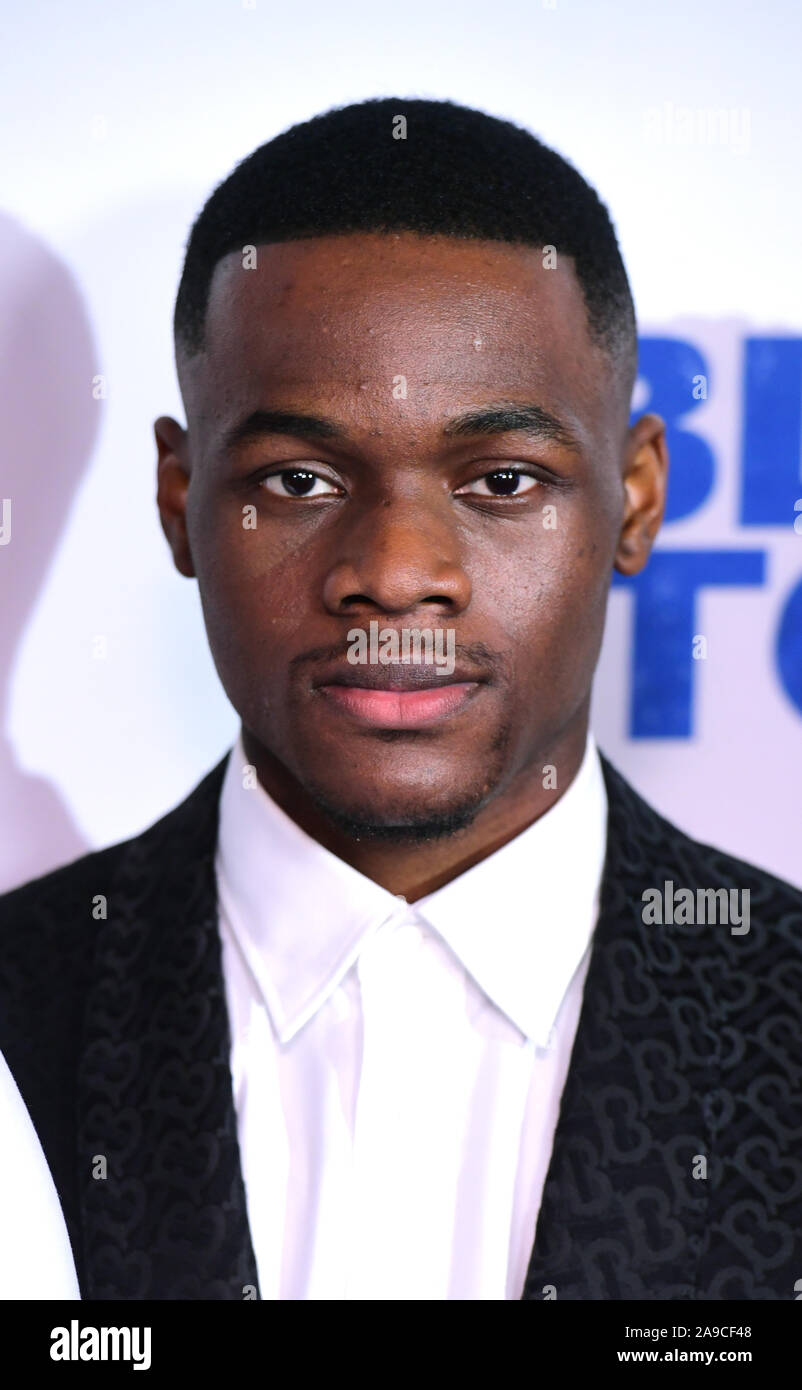 Stephen Odubola arriving at the premiere of Blue Story at the Curzon ...