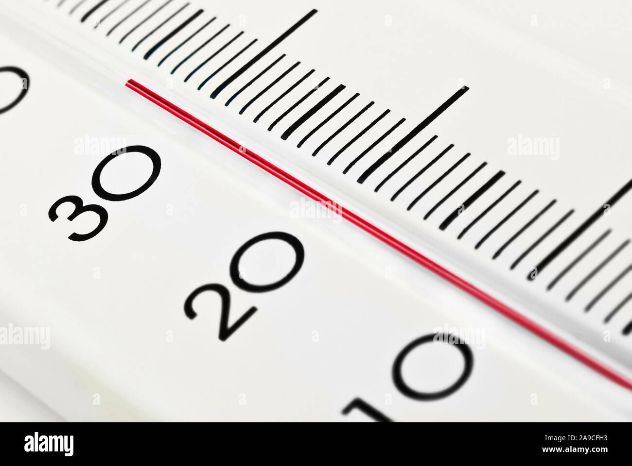 Thermometer Scale close up Stock Photo - Alamy