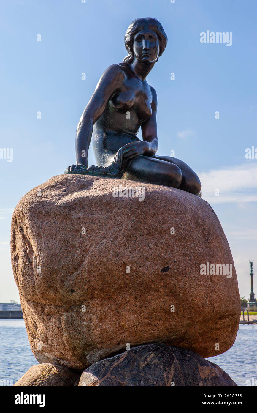 Copenhagen, Denmark - August 23rd 2011: A view of The Little Mermaid ...