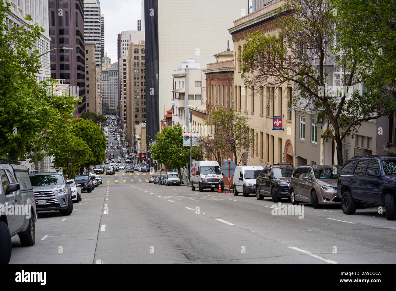 SAN FRANCISCO, CALIFORNIA, USA - May 14, 2018: urban landscape, high ...