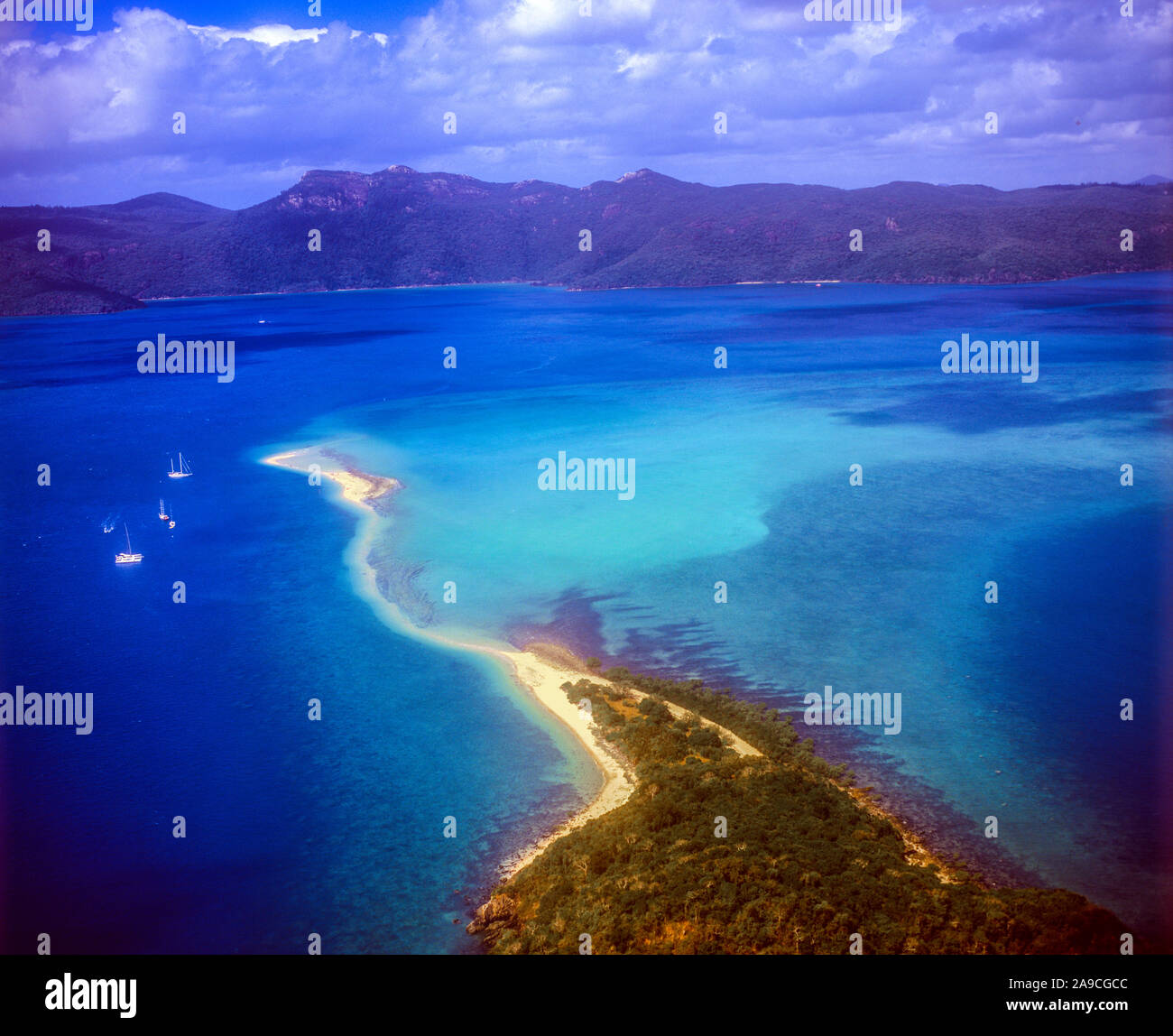 Bali Ha'i Beach in the Whitsundays, Great Barrier Reef Marine Park ...