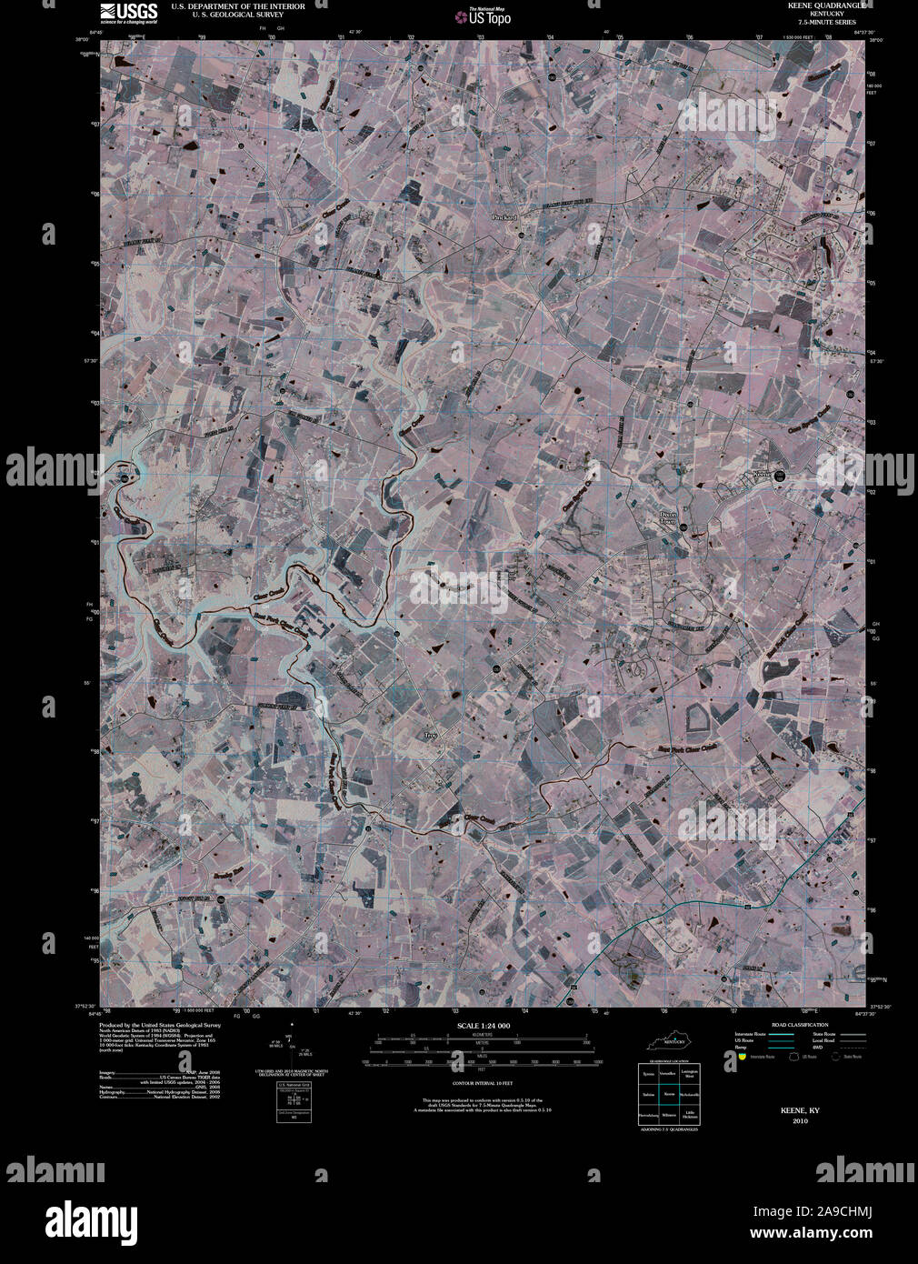 Map of keene hi-res stock photography and images - Alamy