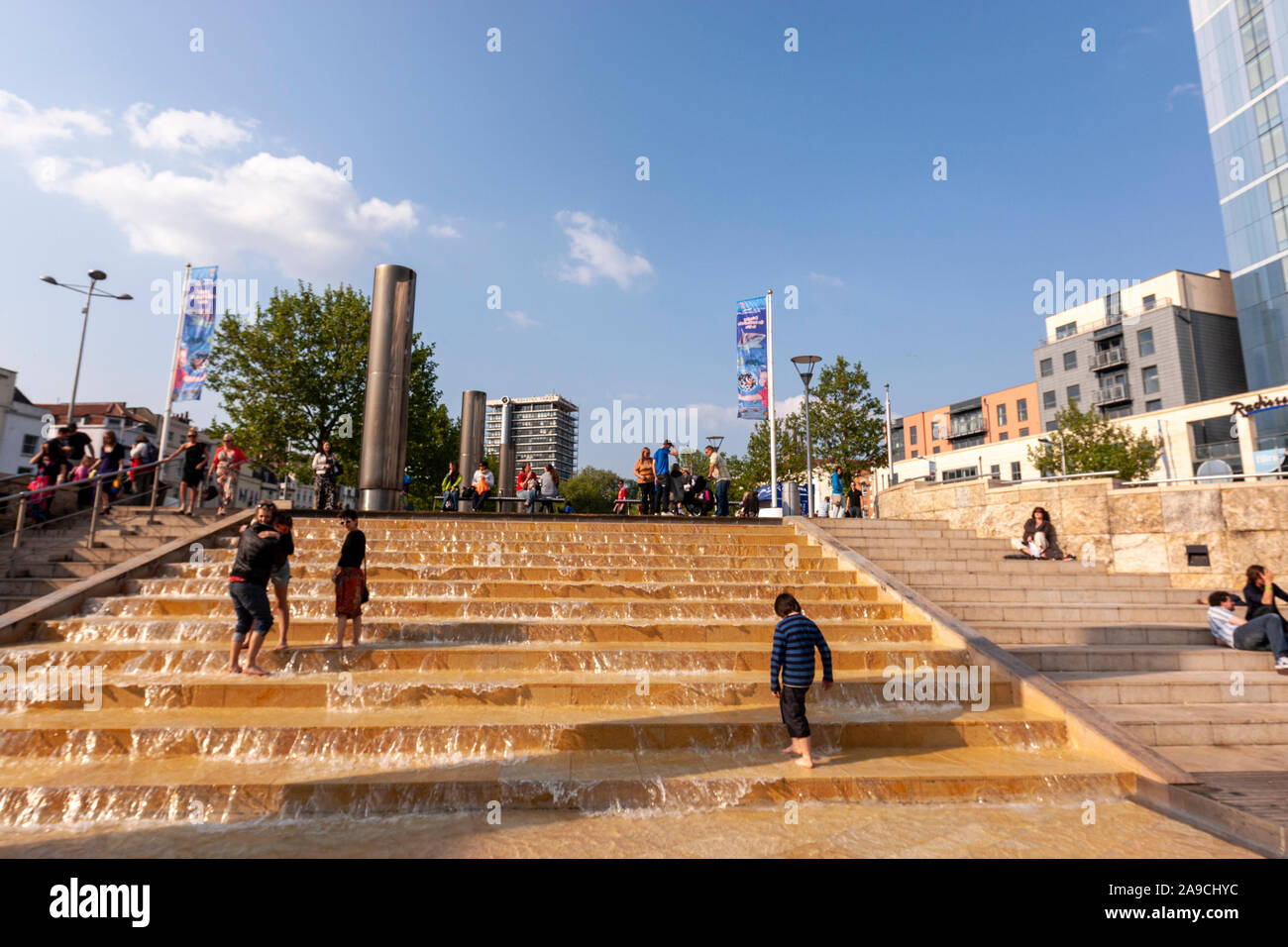 Cascade Steps, Anchor Rd, Bristol, England, UK Stock Photo - Alamy