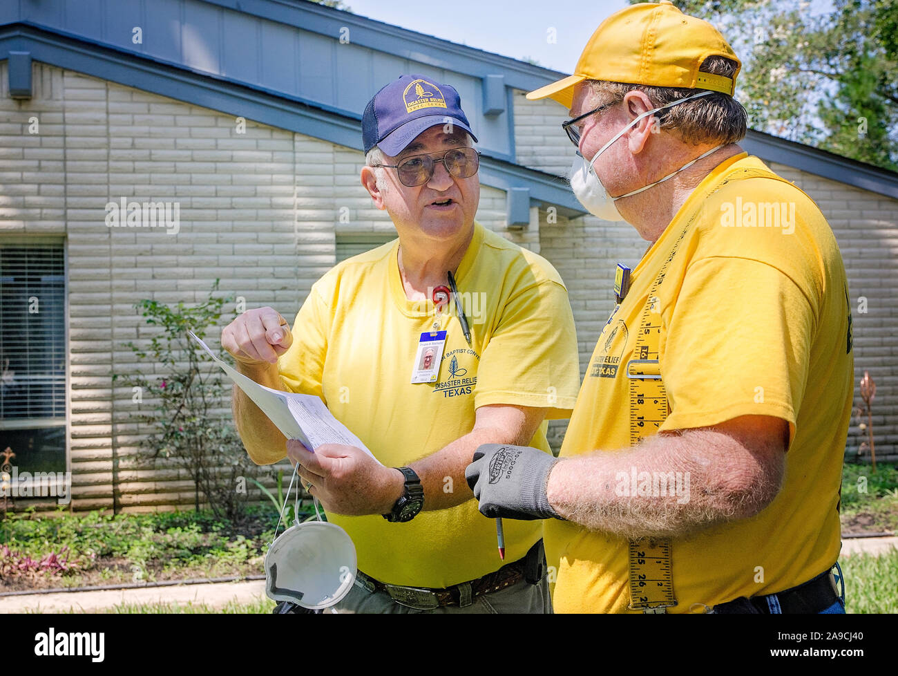 Southern Baptist Disaster Relief volunteers discuss cleanup after ...