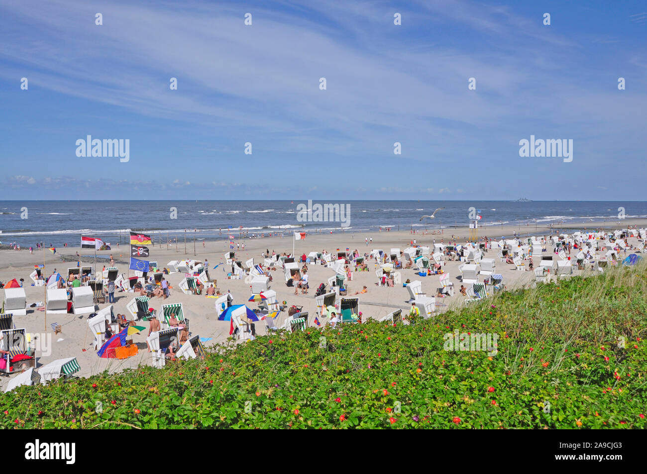 Insel Wangerooge, Strand, Niedersachsen Stock Photo - Alamy