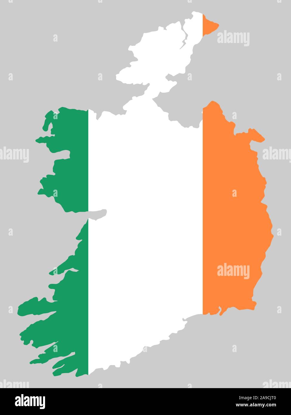 Map Flag of Ireland Vector illustration Eps 10 Stock Vector Image & Art ...