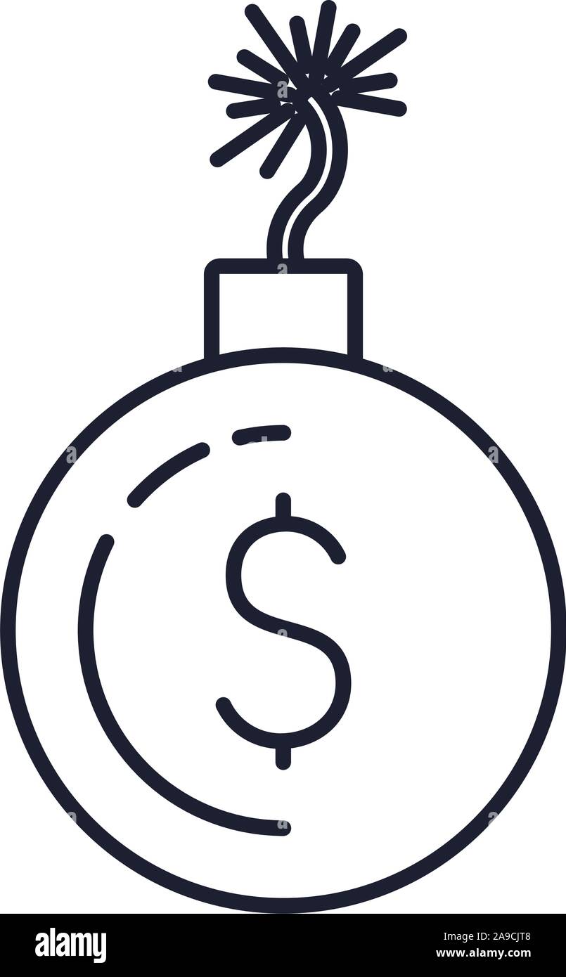 Money bomb Stock Vector Images - Alamy