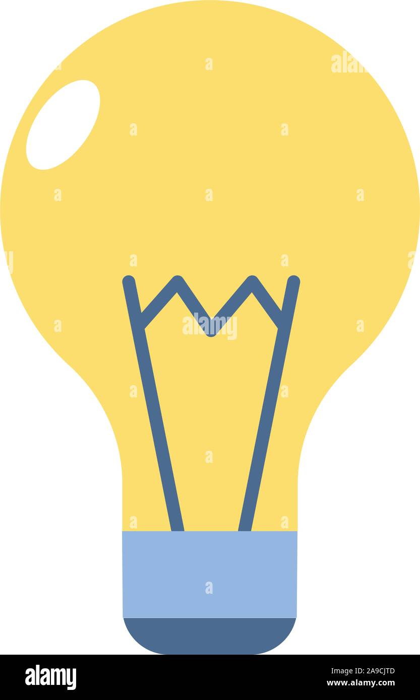 bulb creativity school education learning flat style vector ...