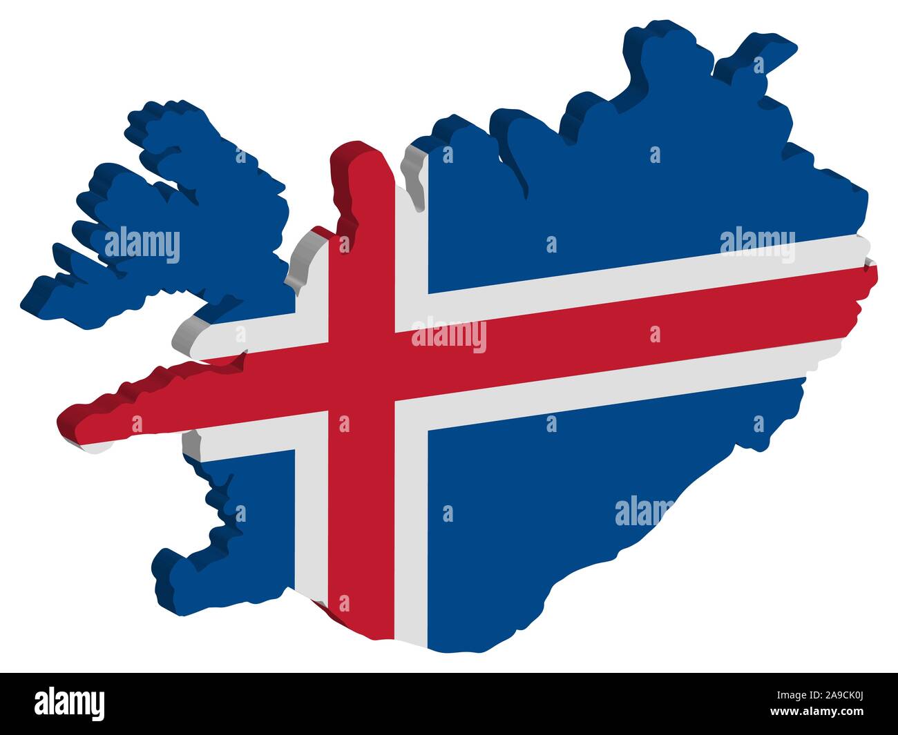 3d map iceland Stock Vector Images - Alamy