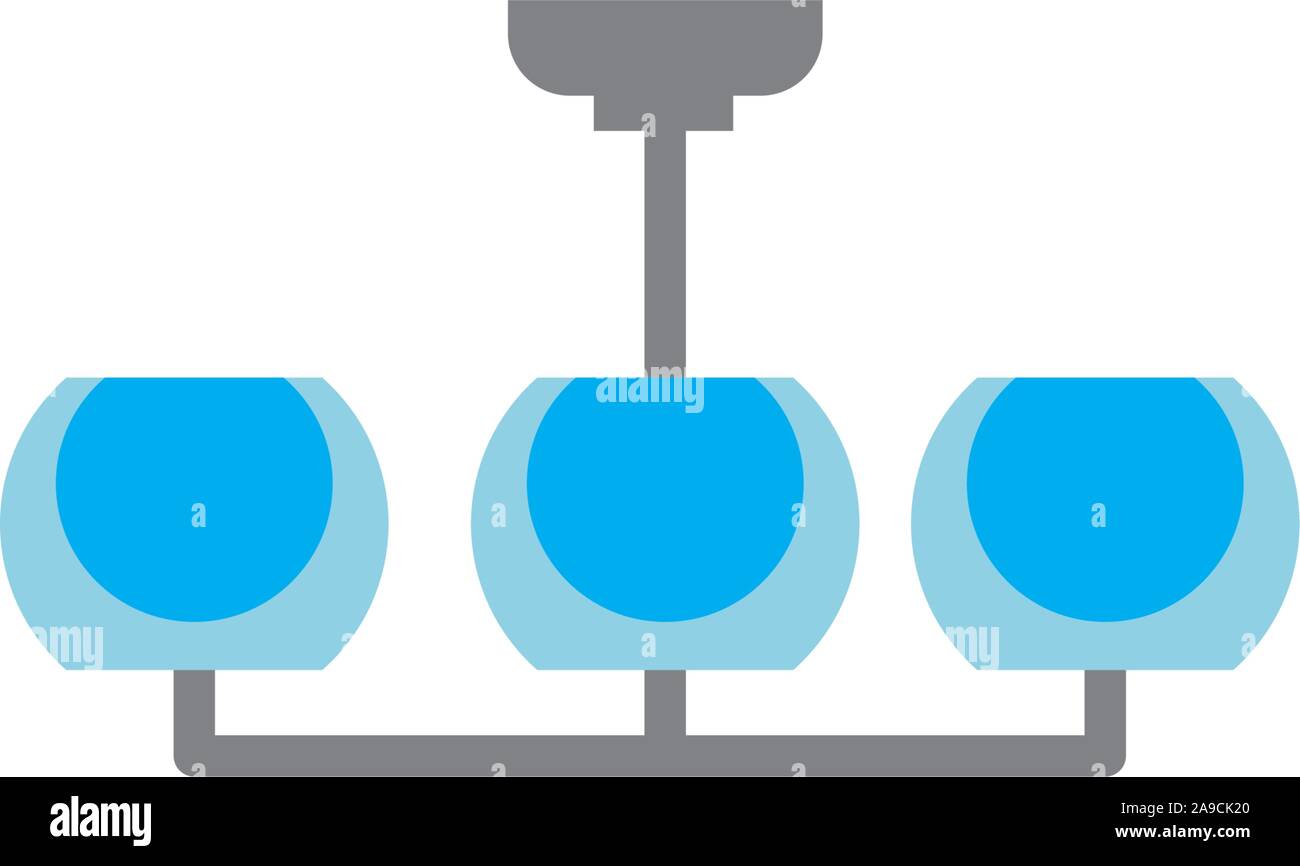 track lamp energy electricity light flat icon vector illustration Stock ...