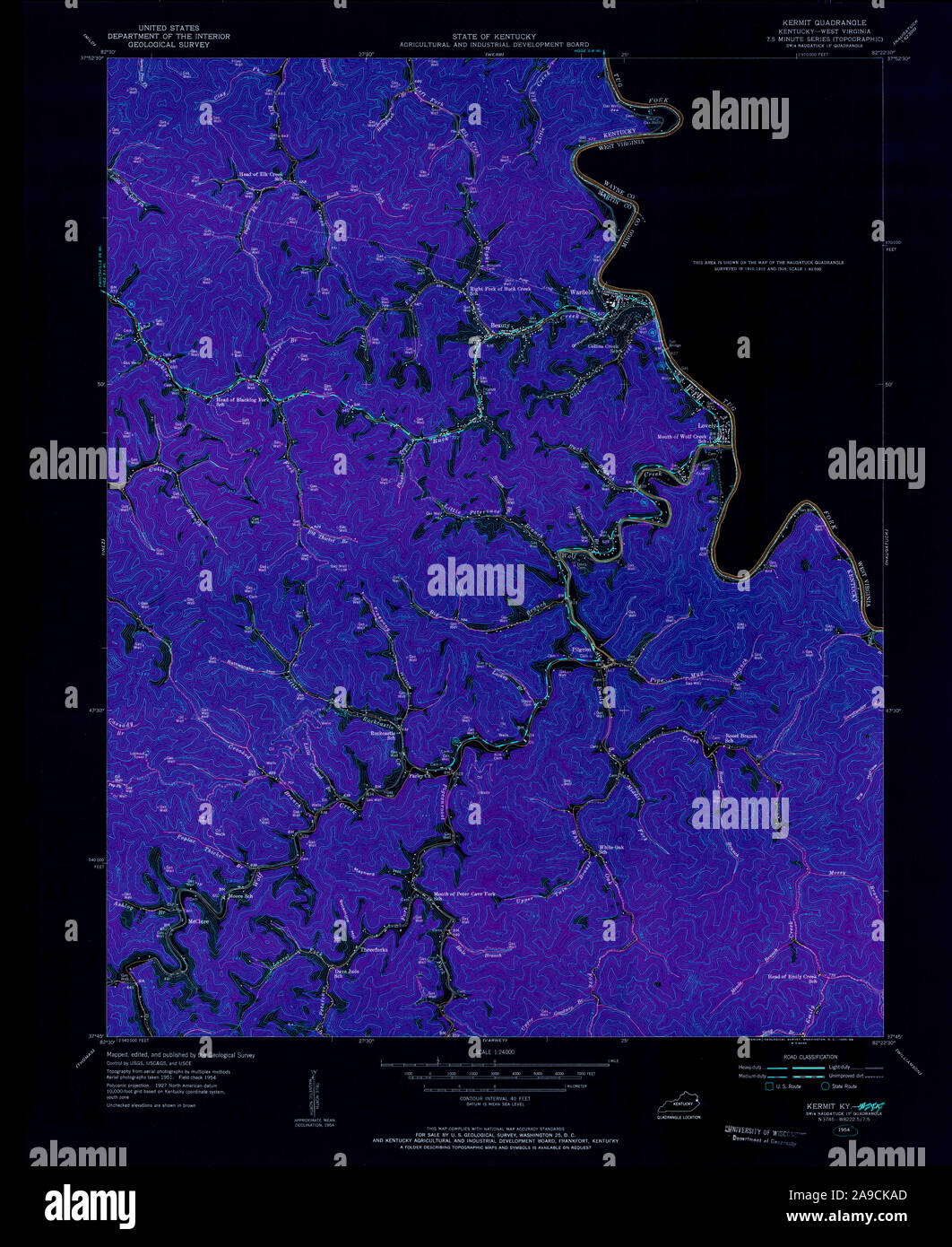 Kermit map hi-res stock photography and images - Alamy