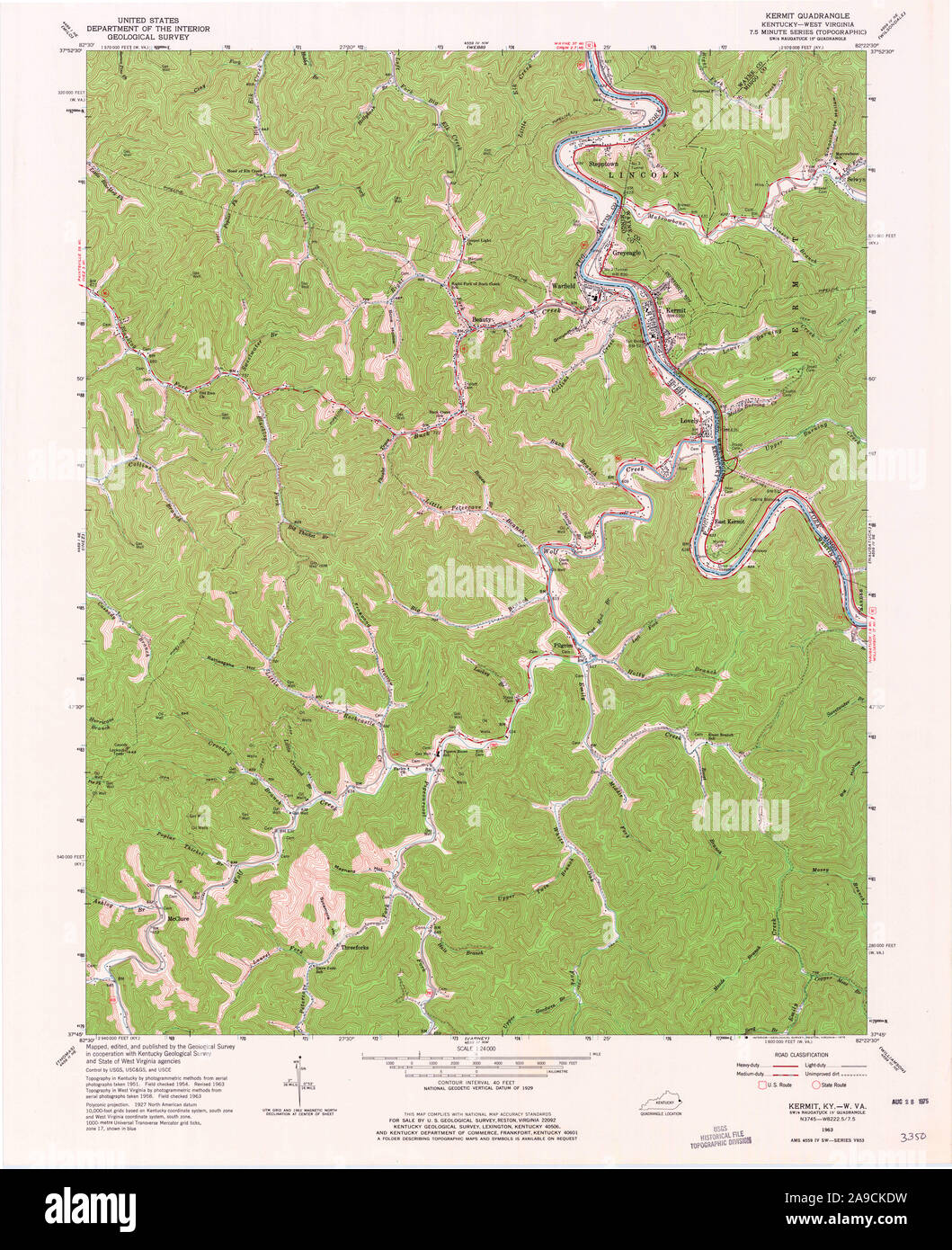 Map of kermit hi-res stock photography and images - Alamy