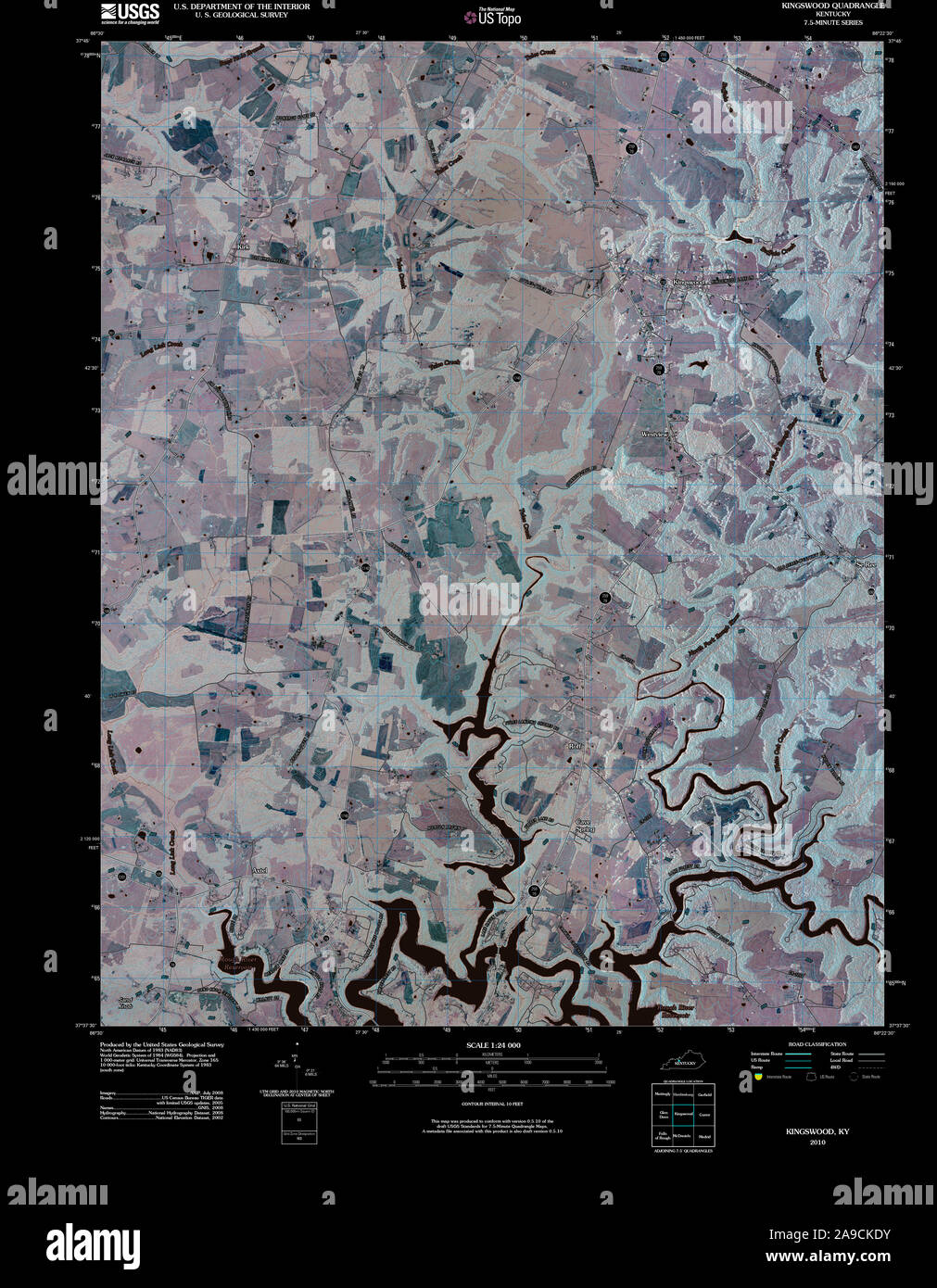 Map of kingswood hi-res stock photography and images - Alamy