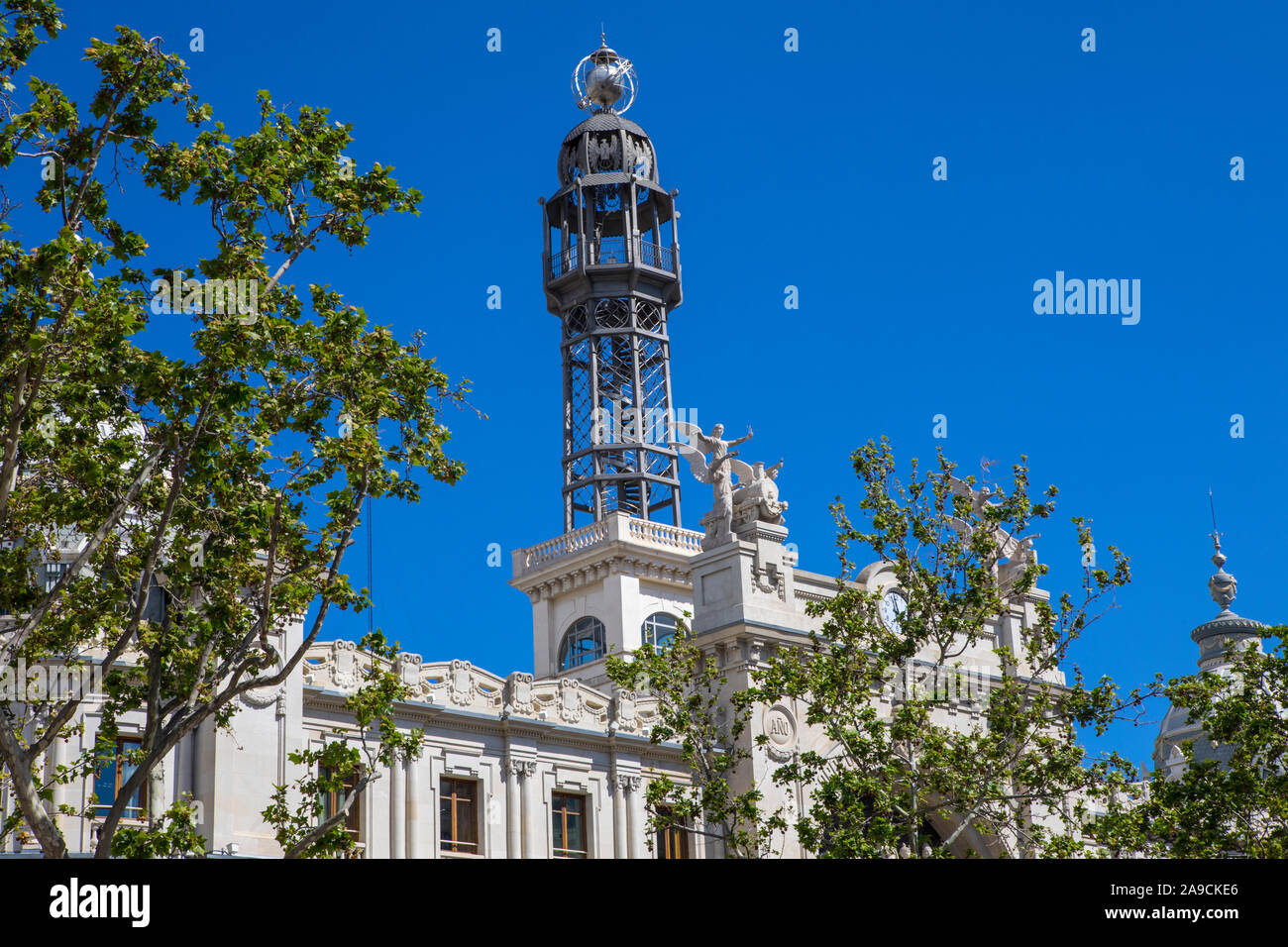 The tower of the magnificent Central Post Office building, also known ...