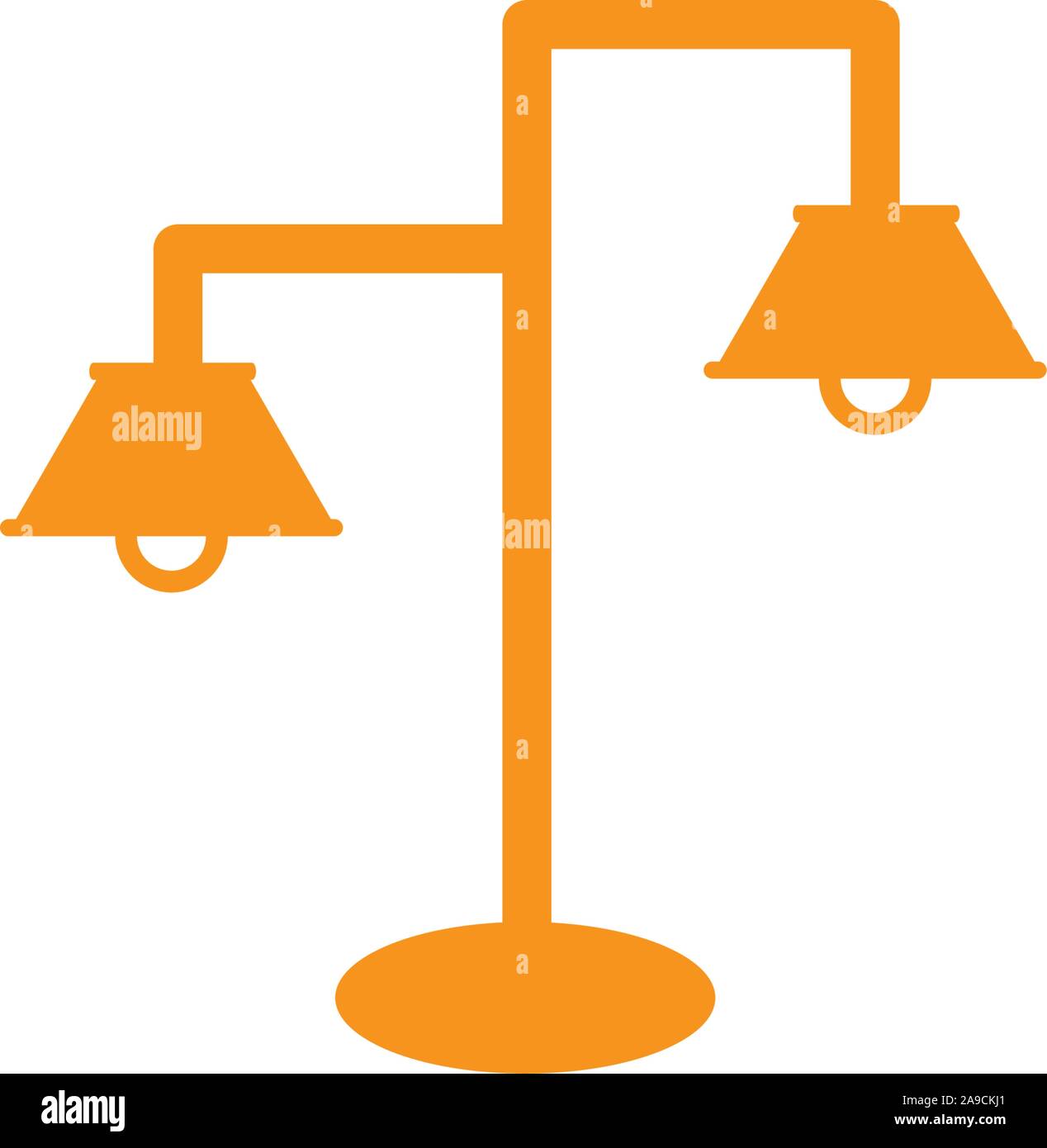 interior lamp energy electricity light yellow line style vector ...