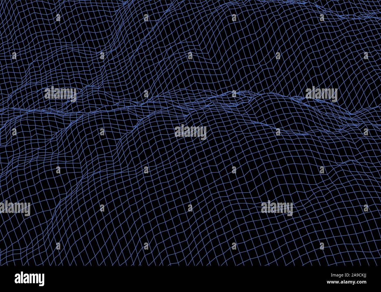 Digital landscape with mountains made of line grid Stock Vector Image ...